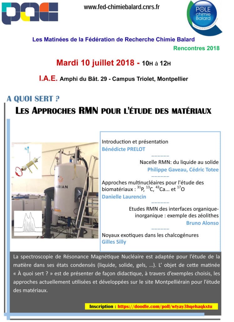 Séminaire à quoi sert... "Les approches RMN pour l'étude des matériaux ...