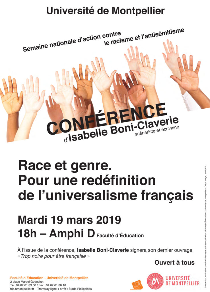 Conférence "Race et genre : pour une redéfinition de l’Universalisme ...